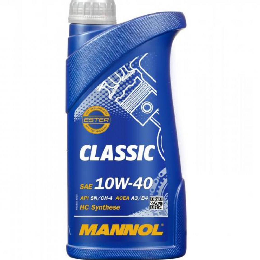 Mannol 7501-1 Classic 10W-40 (10W40) motorolaj 1lit.